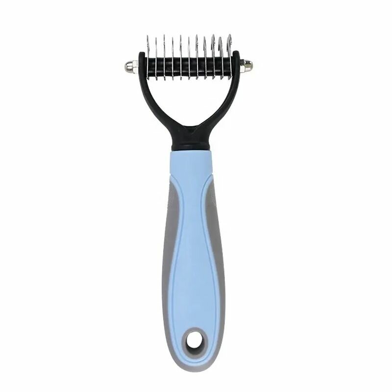 Колтунорез, дешеддер для кошек и собак, Синий, 7см