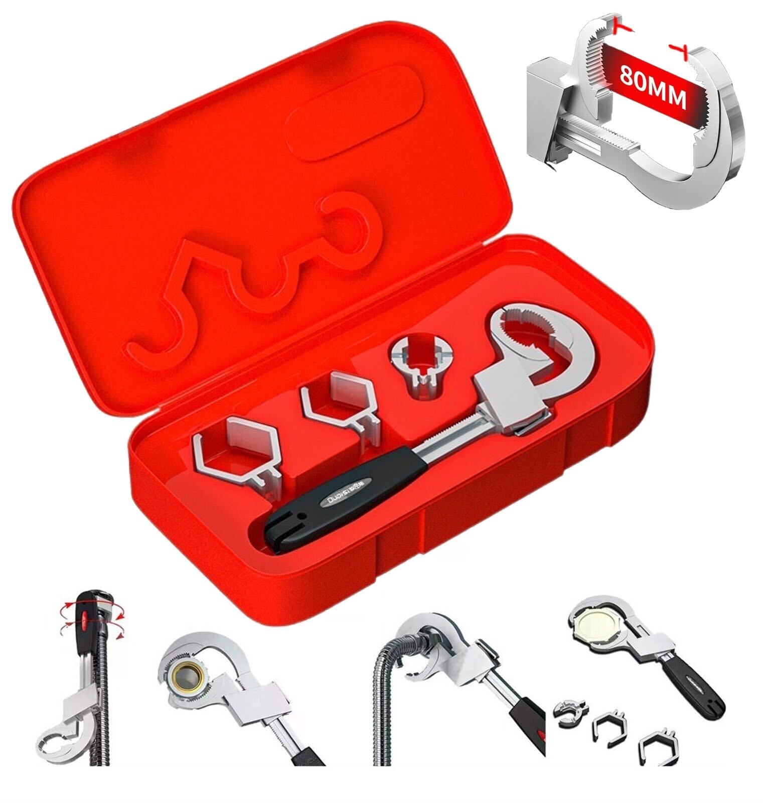 Гаечный Ключ Для Ванной Комнаты Двухсторонний Регулируемый Гаечный Ключ