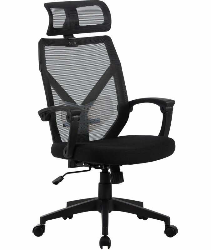 Кресло Cactus CS-MC414-BK, обивка: сетка/ткань, цвет: черный