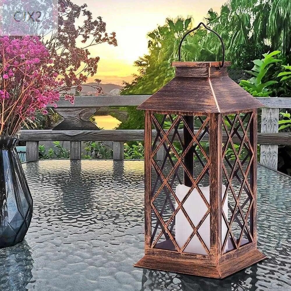 Старинный дворцовый фонарь на солнечных батареях-CJX2