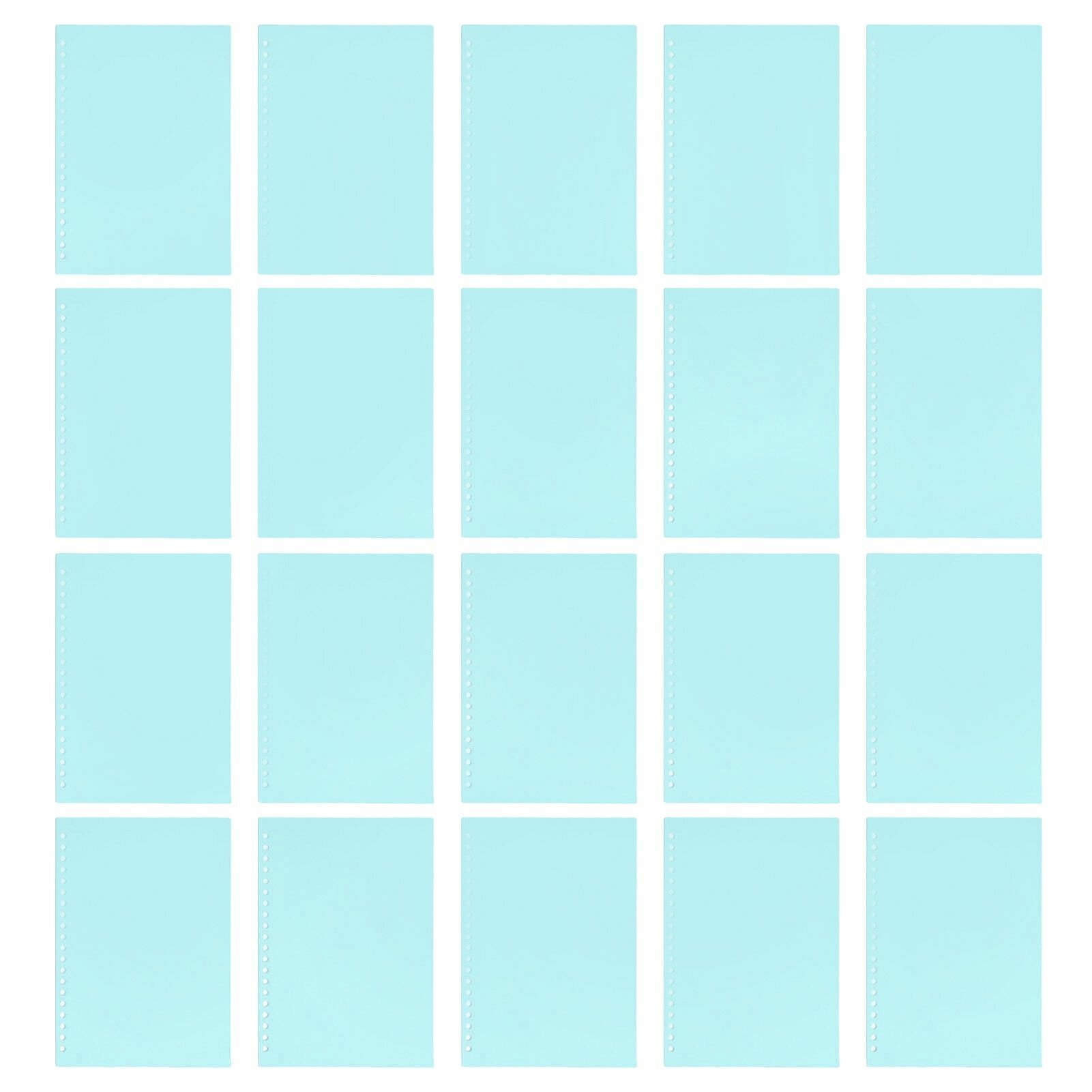 20 листов обложка для переплета A5, 20 отверстий, гибкий полипропиленовый пластик, презентационный переплетный футляр, светло-зеленый