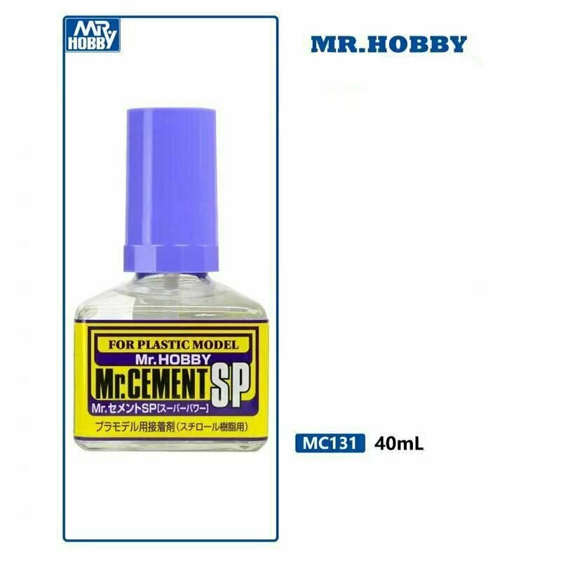 Клей для сборных моделей Mr.Hobby, глянцевый/матовый, 131, с кисточкой