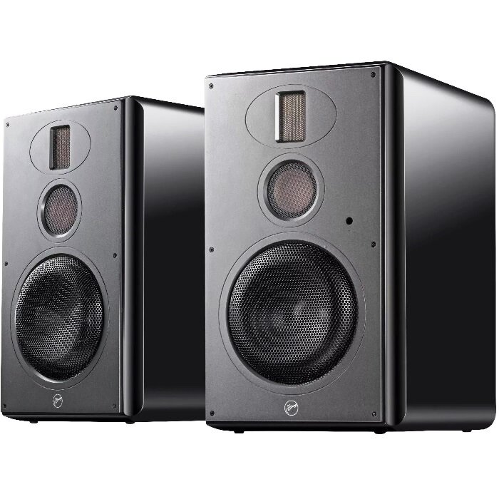 Колонки HiVi Swan H6 мощность 360 Вт, Bluetooth v5.0, WiFi, пульт, дерево с металлом, чёрные