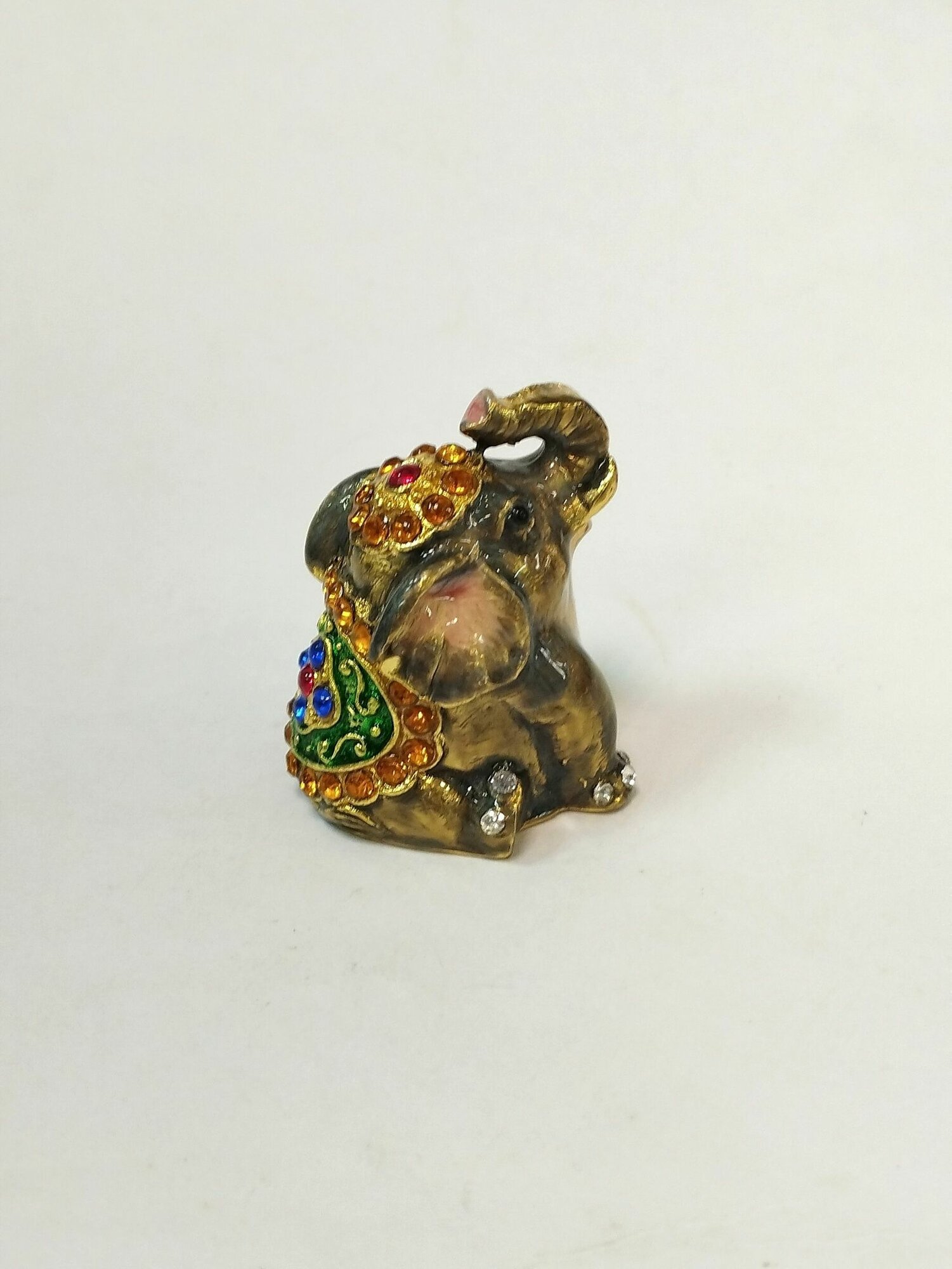 Наперсток Слон в попоне коллекционный Фаберже