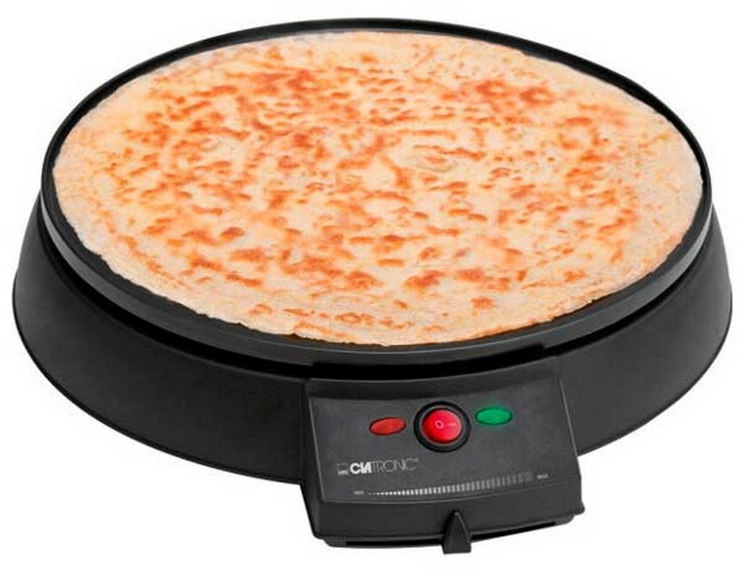 Блинница Clatronic CM 3372, мощность 900 Вт, размер 29 см, регулируемый термостат