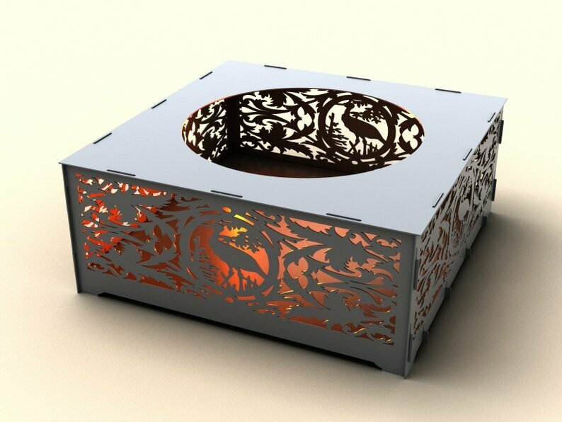 Очаг, чаша для костра, Костровая чаша, Жаровня для улицы Садовая Ретро - огнеупорная краска