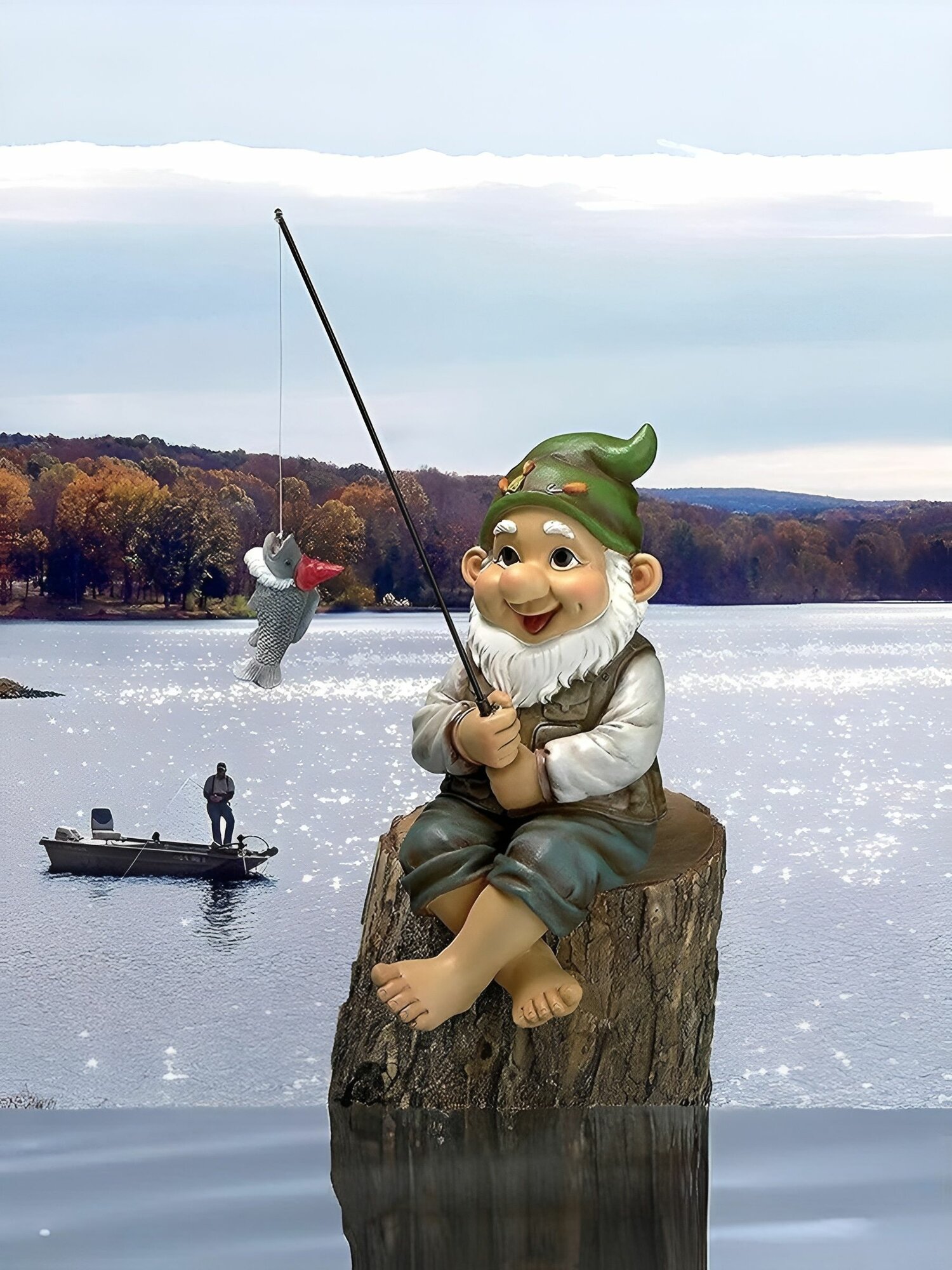 Садовая фигурка/Садовые украшения в виде гнома Эльфа