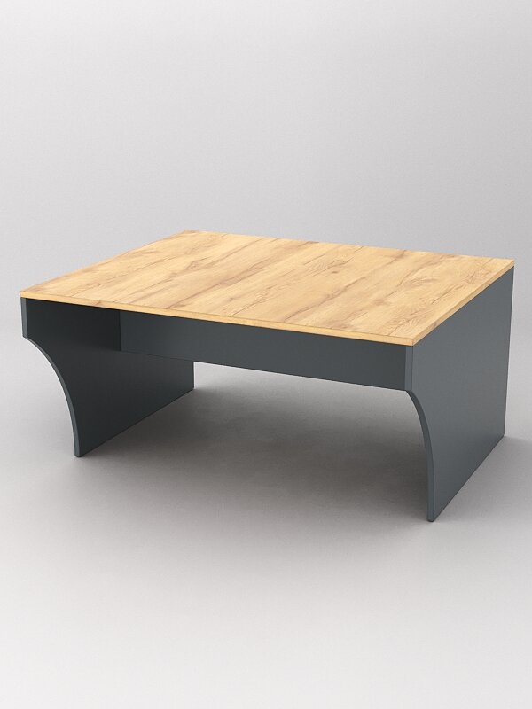 Скамейка для раздевалок "тренер" №2, Темно-серый и Дуб Золотистый