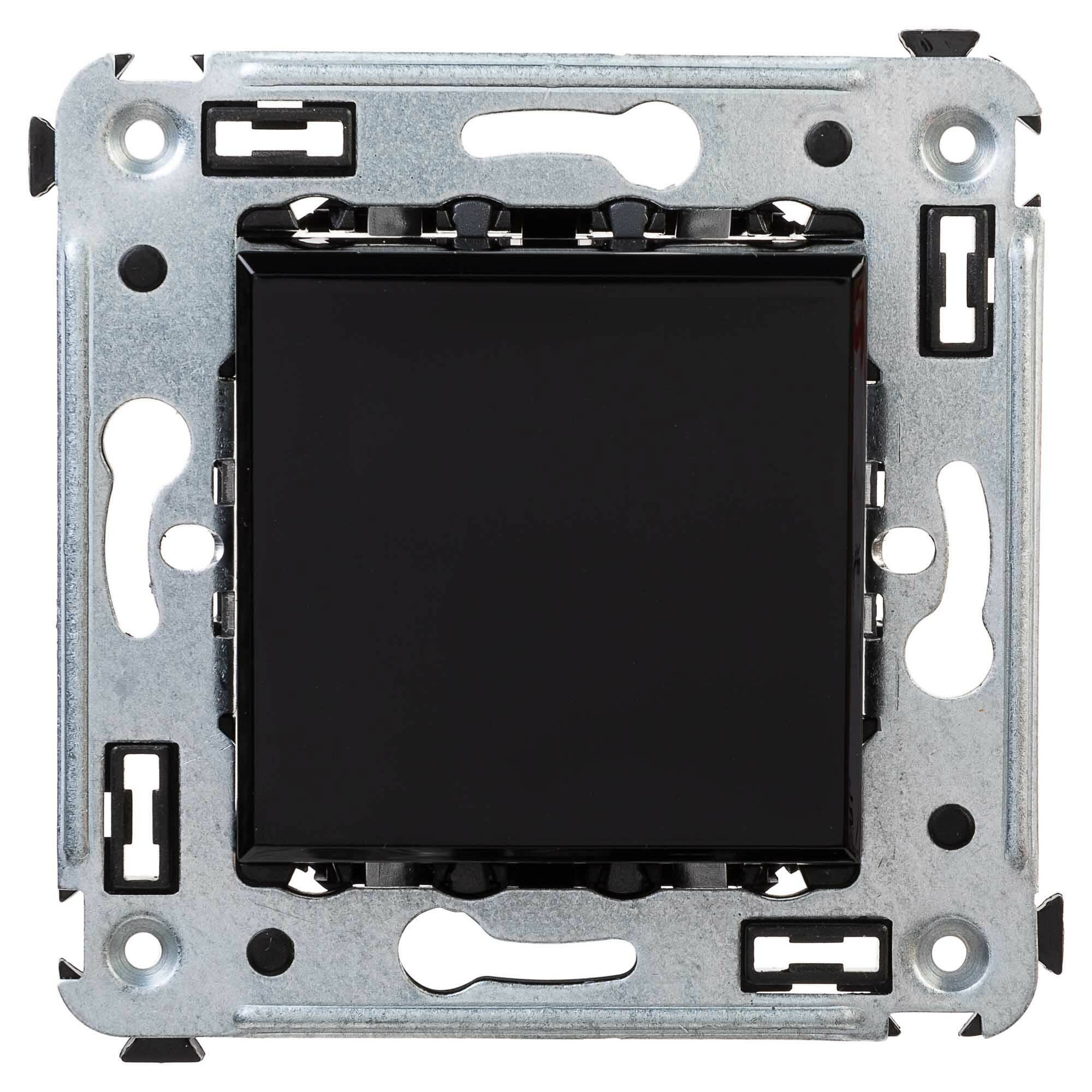 DKC Avanti Черный квадрат Переключатель одноклавишный, 4402113