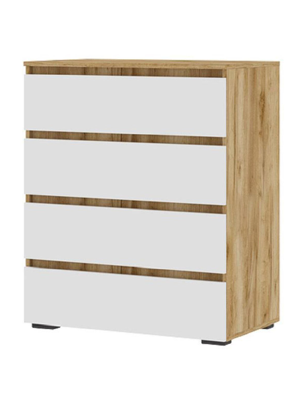Комод Стендмебель Хелен КМ-02 дуб крафт золотой / белый, 960x460x802