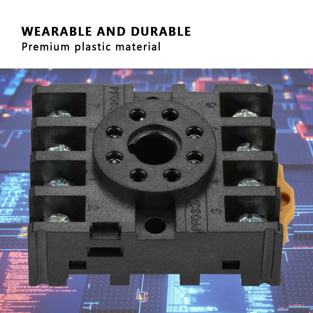 PF083A 8-контактный силовой релейный базовый разъем для реле времени MK2P AH3