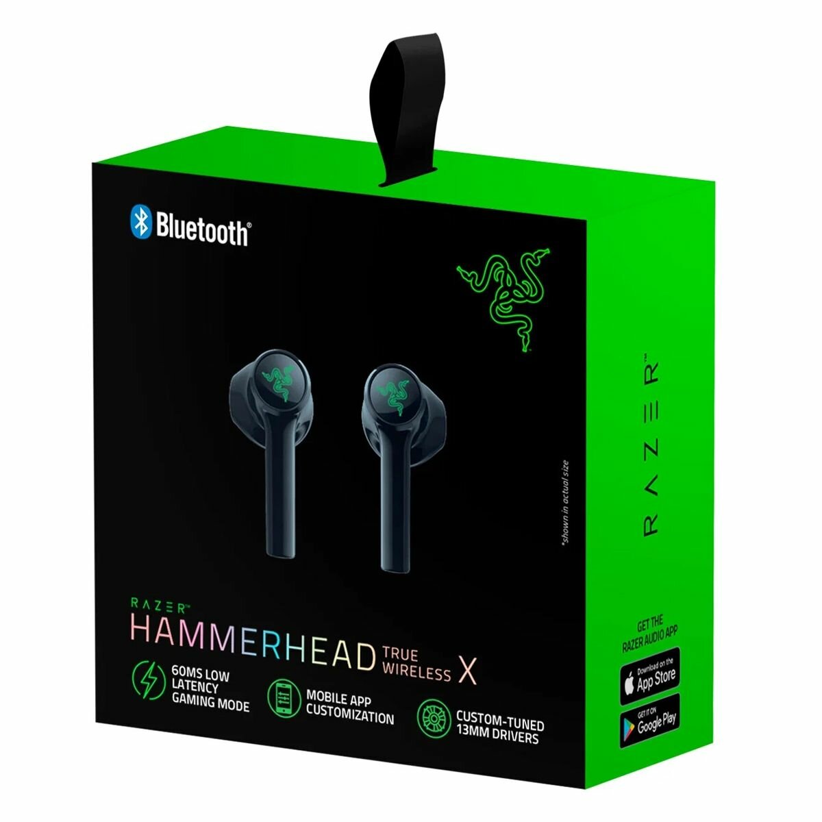 Наушники Razer Hammerhead True Wireless — Игровые с низкой задержкой, шумоподавление, до 20 часов работы