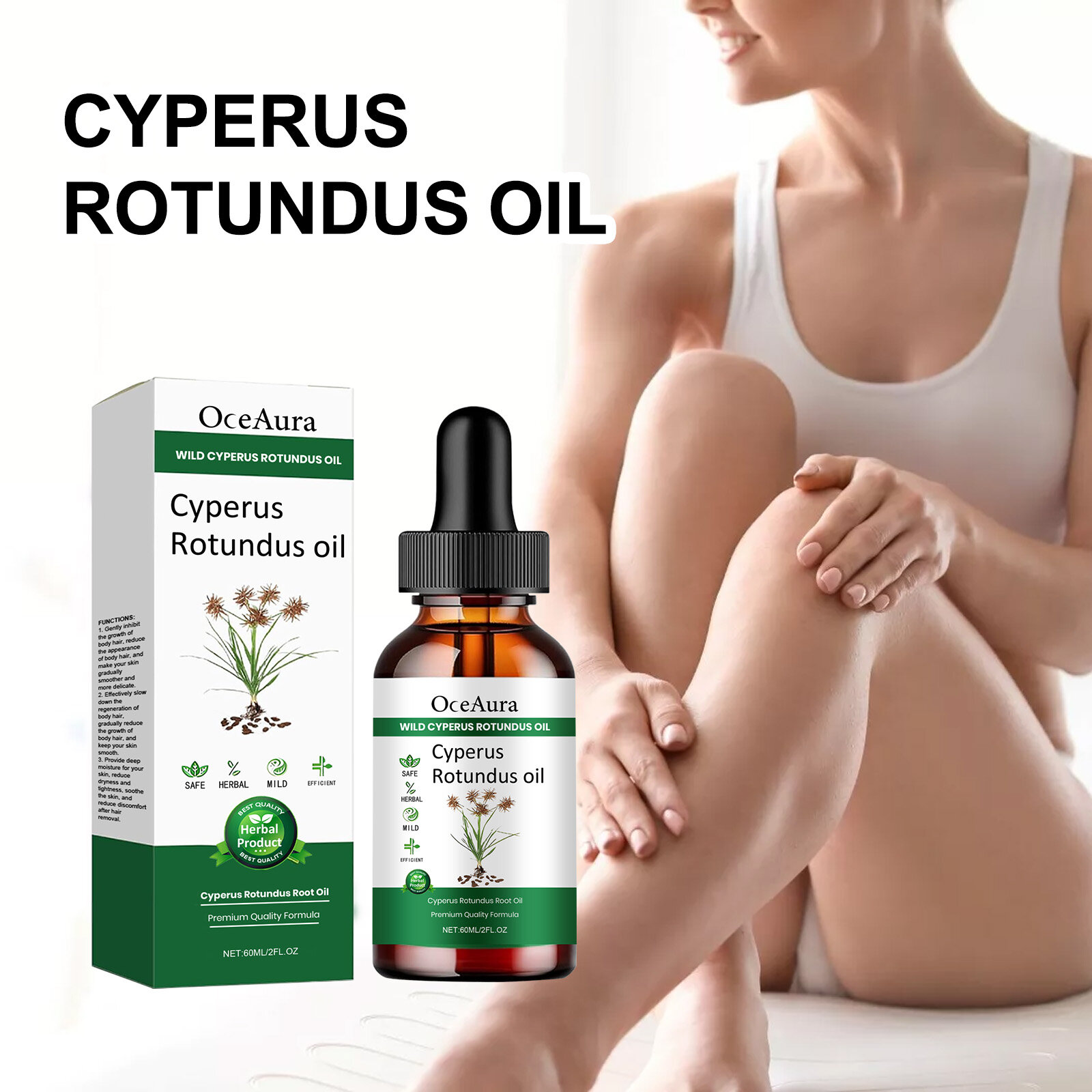 Масло для удаления волос на теле Растительное эфирное масло Бережный уход за удалением волос Питает гладкую и нежную кожу