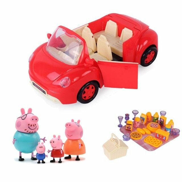Peppa pig Пейдж, игрушечный автомобиль, кабриолет, детская игра, подарок на день рождения.
