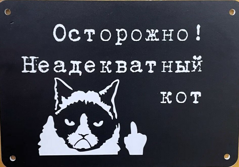 Табличка на забор "Злая собака", предупреждающая, ПВХ 3 мм, УФ печать, размер 17х22 см