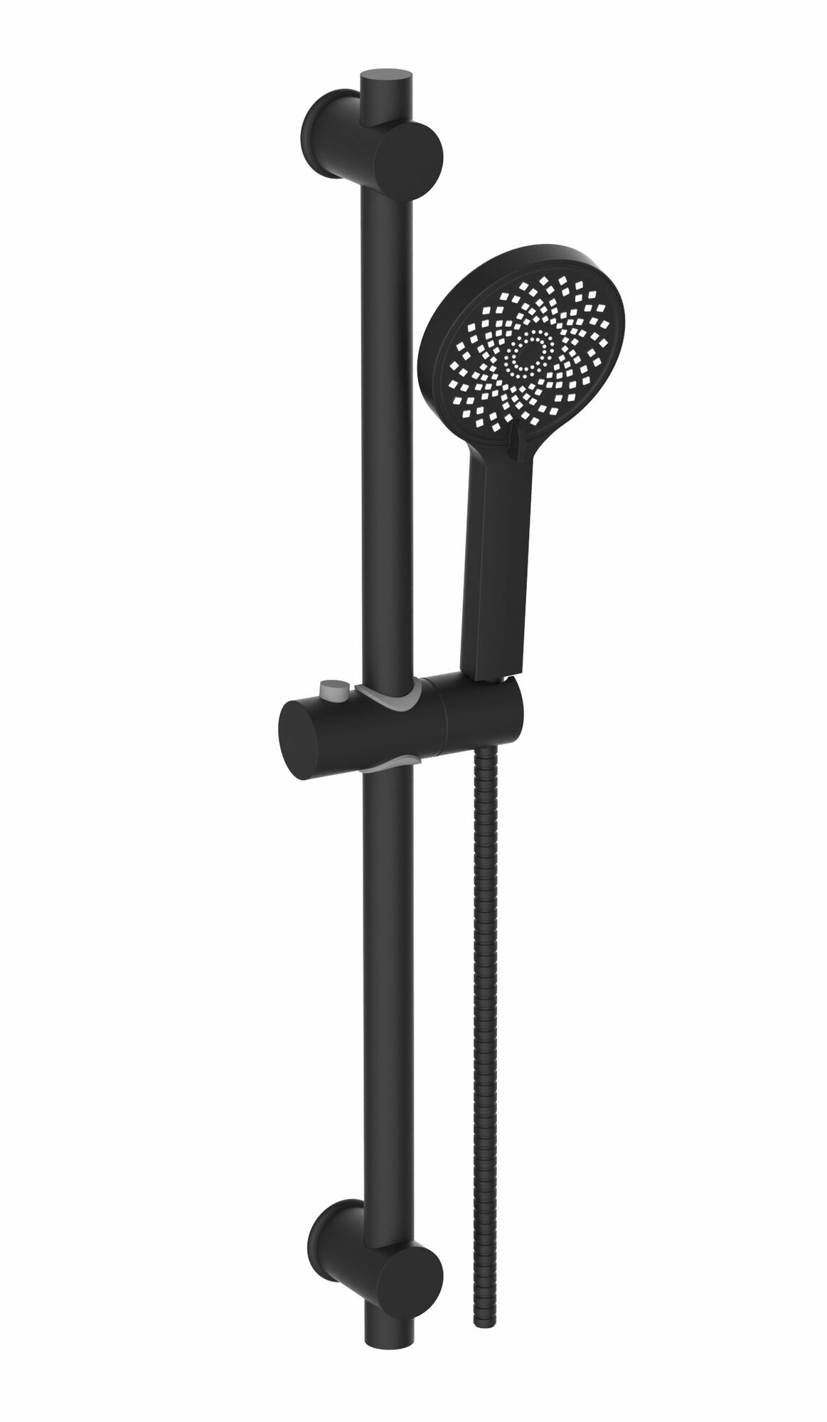 Душевой гарнитур Diadonna D64-0007BL, нержавеющая сталь, душевая лейка 3 режима, черный