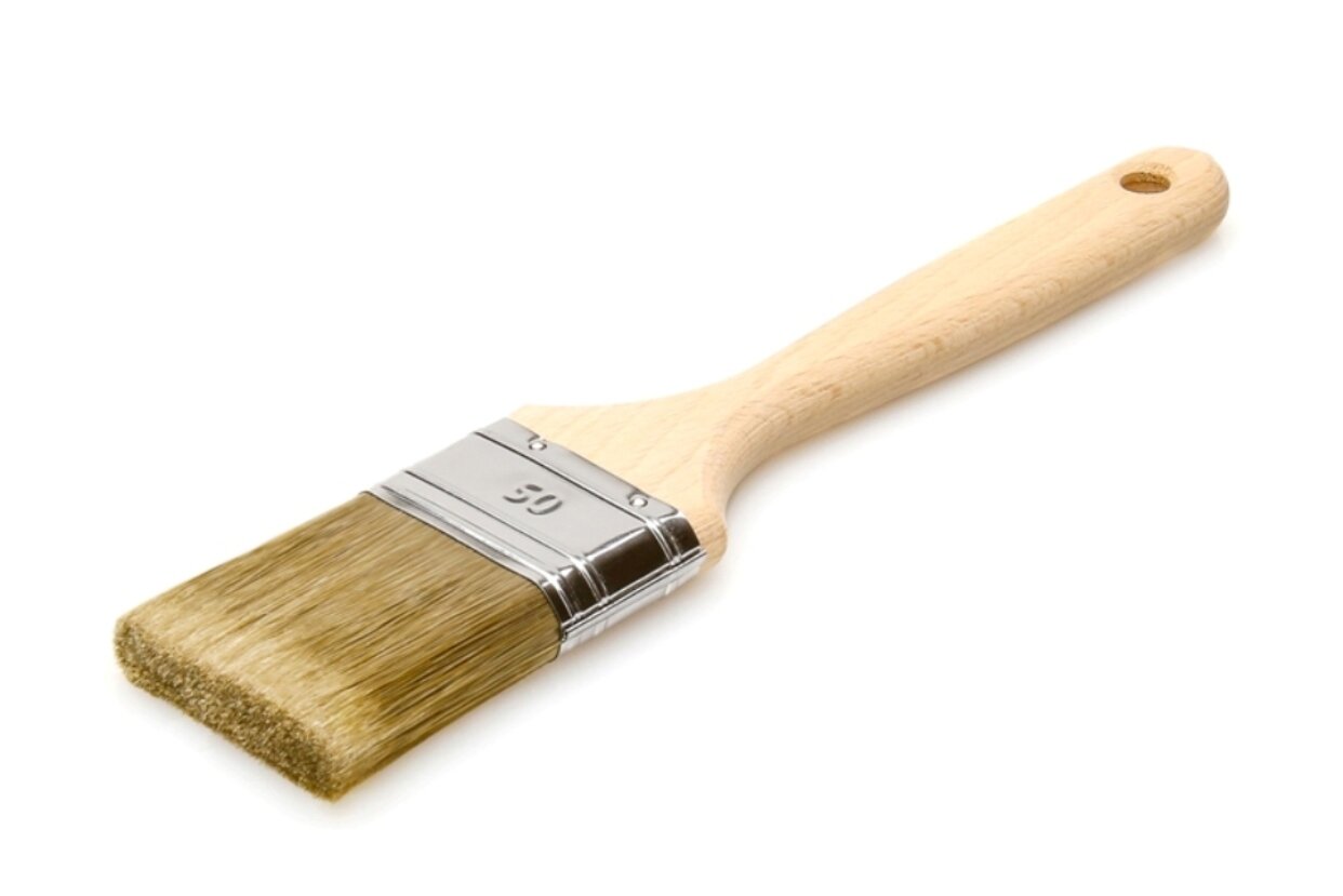 Кисть малярная флейцевая 50 мм Лазурный берег смешанная щетина Orel D6, 2шт