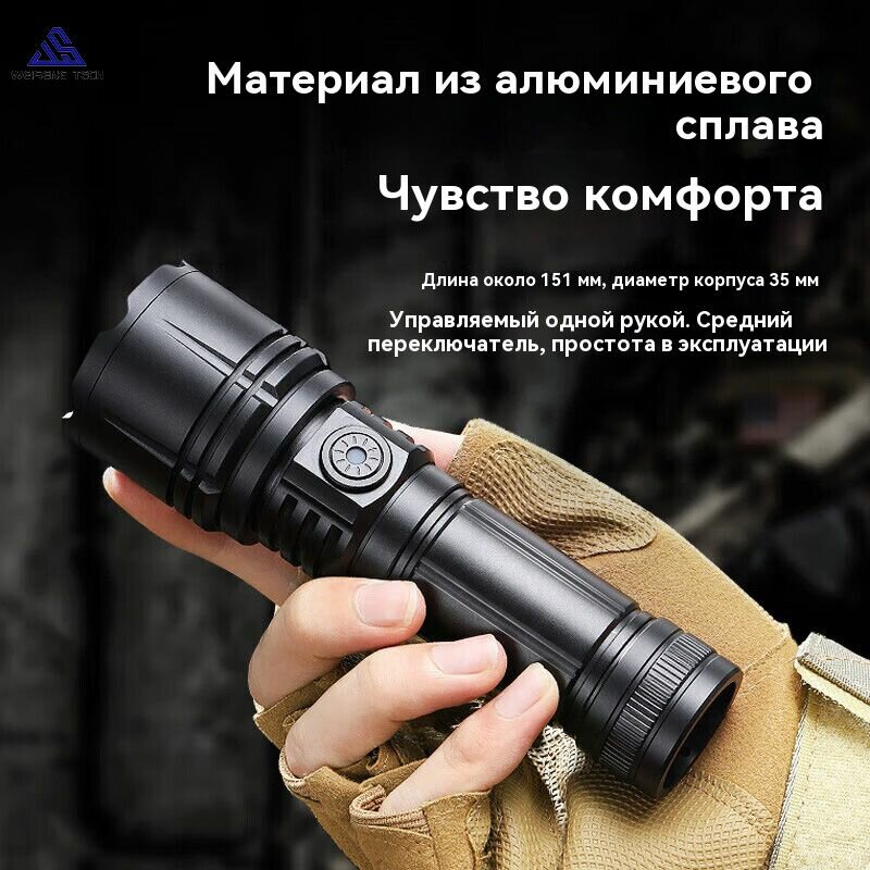 Фонарик SupFire RX50, яркий свет, зум, длительное время автономной работы, для выживания в дикой природе, специальный фонарь для поездок по дому на открытом воздухе