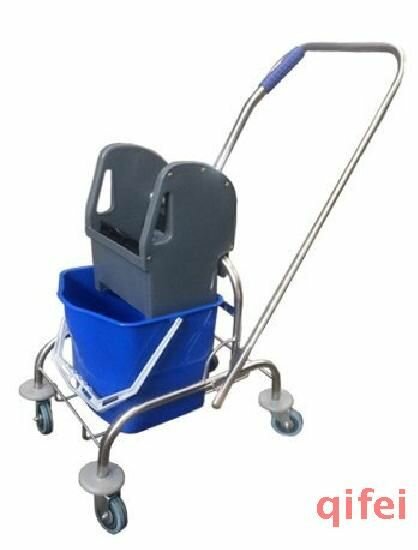 Тележка уборочная с ведром 17л ACG, отжим механический