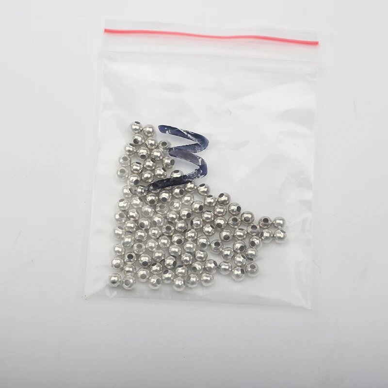 Rompin прочные медные бусины для вязания мушек 2/3/4 мм silver 3mm