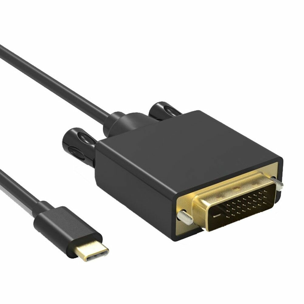 Кабель USB C к DVI Тип C к DVI D 24+1 ВидеоКабель-переходник 1080P
