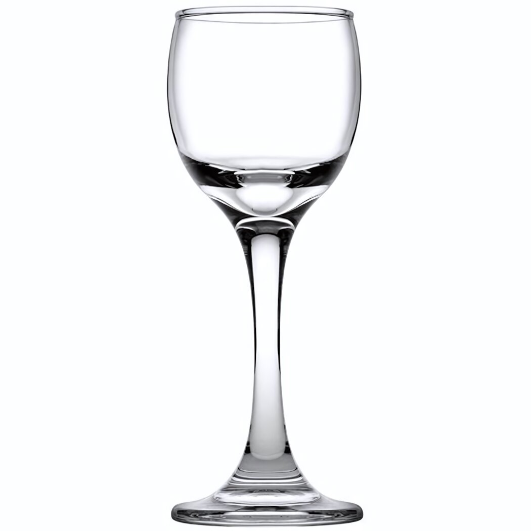 Рюмка "Resto" 60 мл, прозрачное стекло, высокая ножка, элегантная форма, удобно мыть в посудомоечной машине