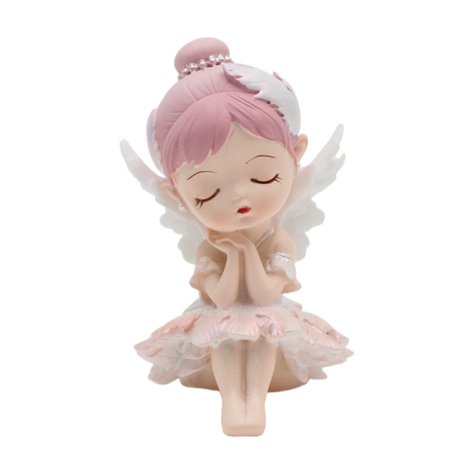 Автомобильный аромадиффузор-прищепка в форме балерины для кондиционера, розовый.