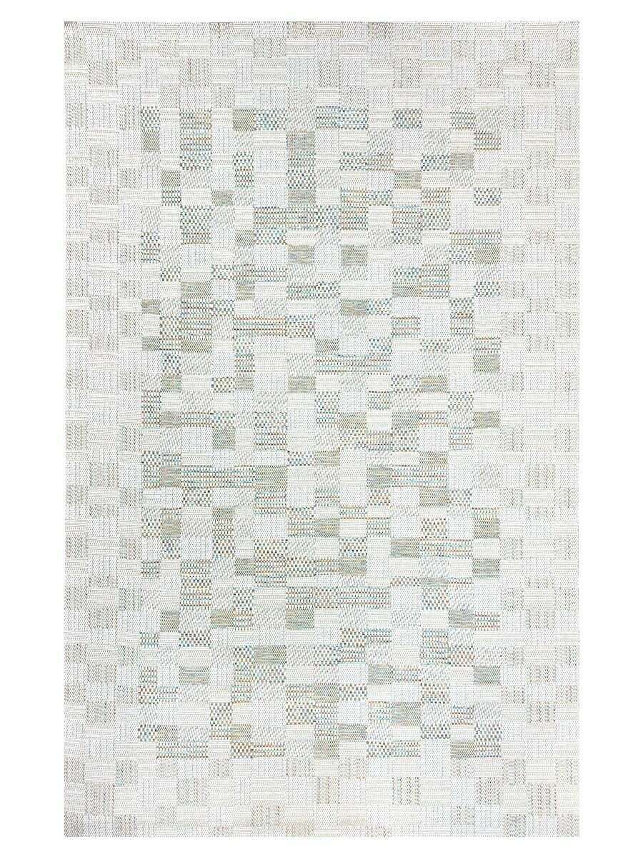 Ковер для комнаты на пол, палас в гостиную, Крит, 160х230, Серый, Бежевый, голубой