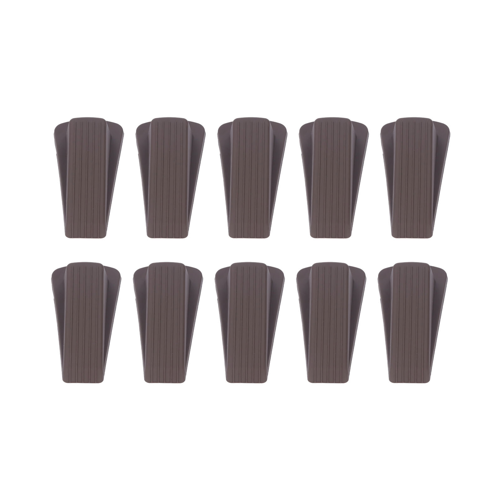 Набор из 10 коричневых дверных ограничителей. Удобные, практичные, прочные, не деформируются, подходят для дома и офиса.