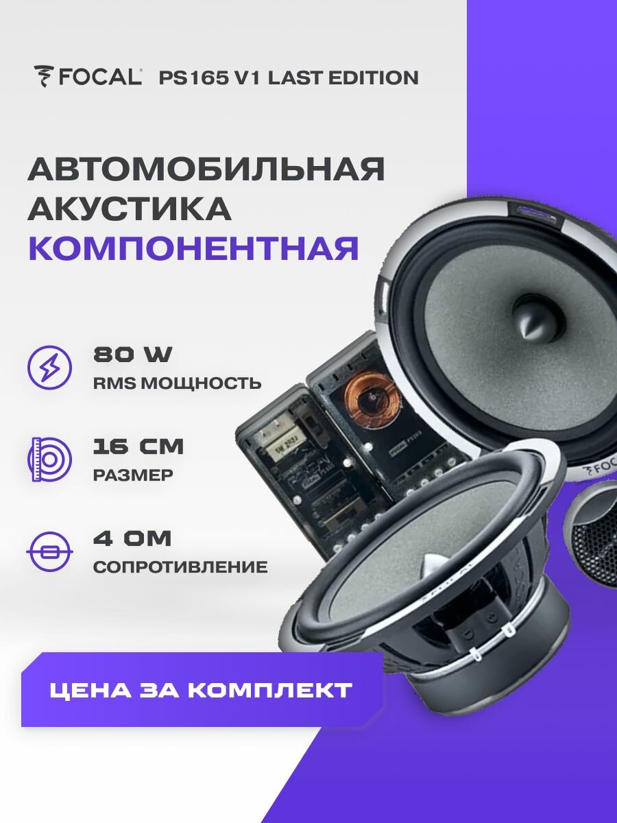 Динамики автомобильные компонентные Focal Performance PS165 V1 LAST EDITION