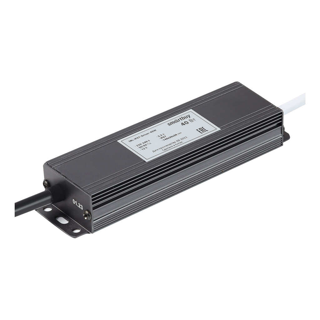 Драйвер для светодиодной ленты IP67 40W Smartbuy SBL-IP67-Driver-40W AE