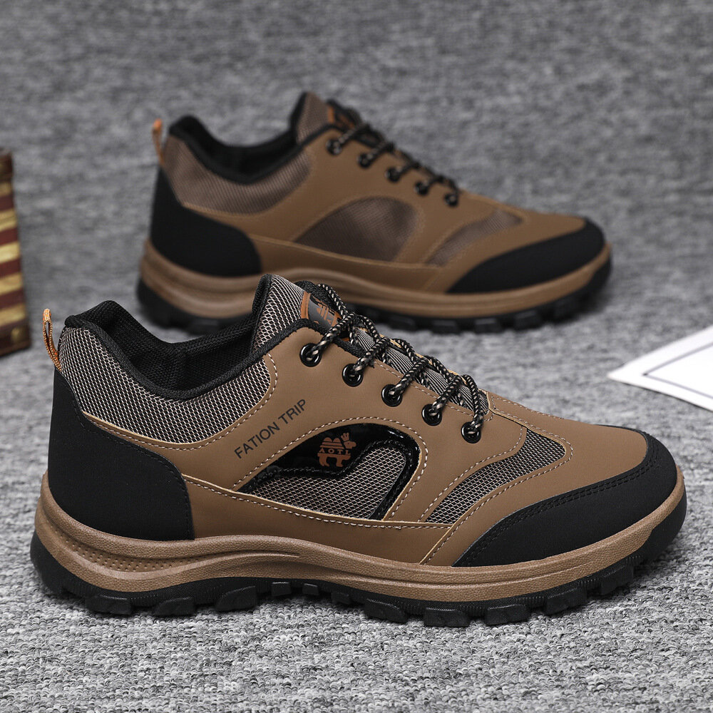 Мужская обувь для походов на открытом воздухе, спортивная повседневная обувь, обувь для защиты труда на границе, нескользящая толстая подошва, легкие, дышащие, кроссовки большого размера