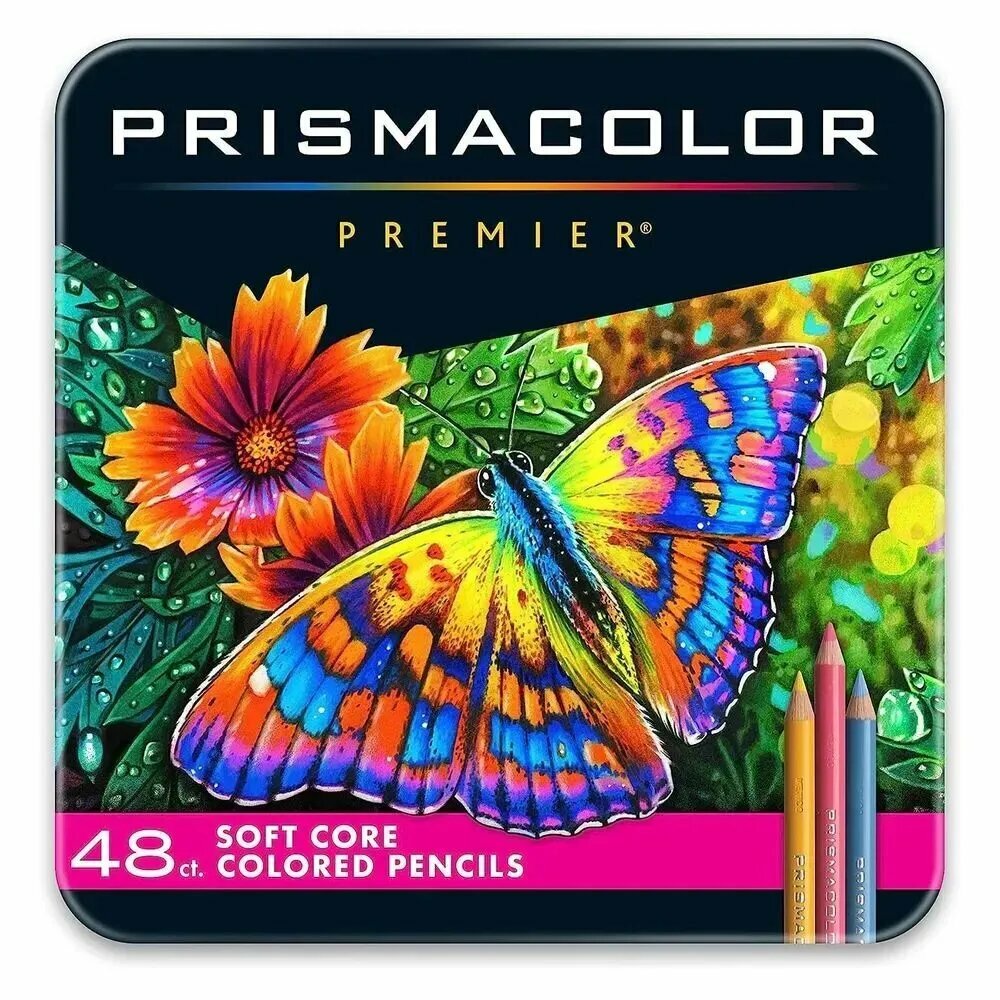 Prismacolor Набор карандашей, вид карандаша: Акварельный, Масляный, 48 шт.