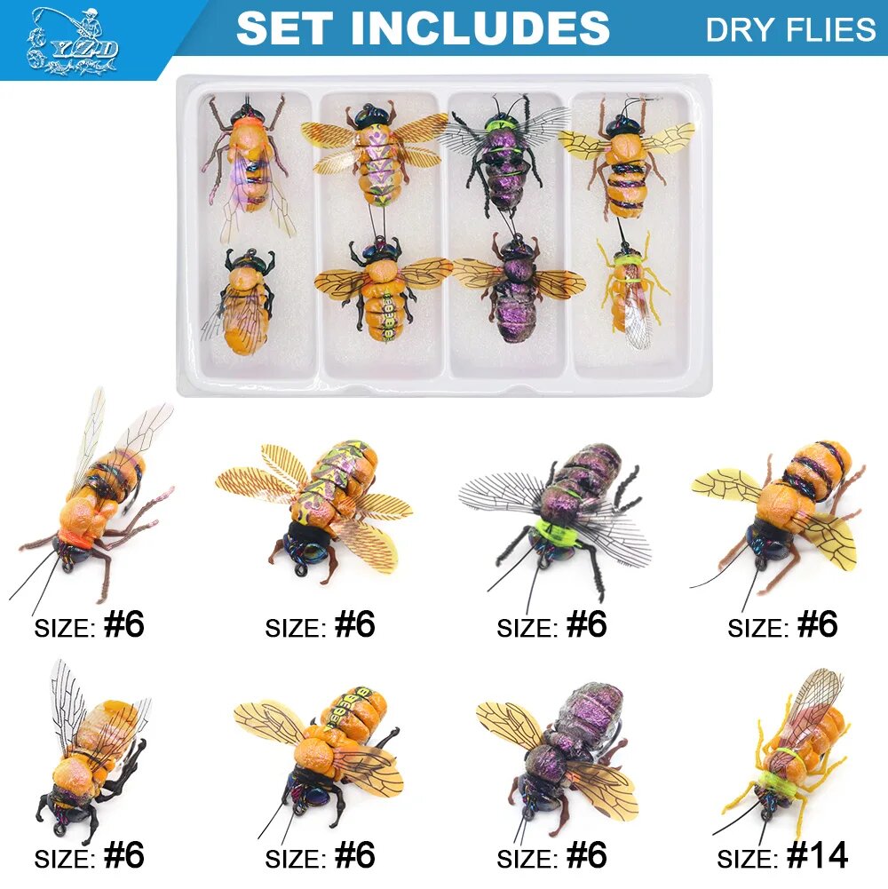 Наборы мух YAZHIDA для нахлыстовой рыбалки 21-A-05