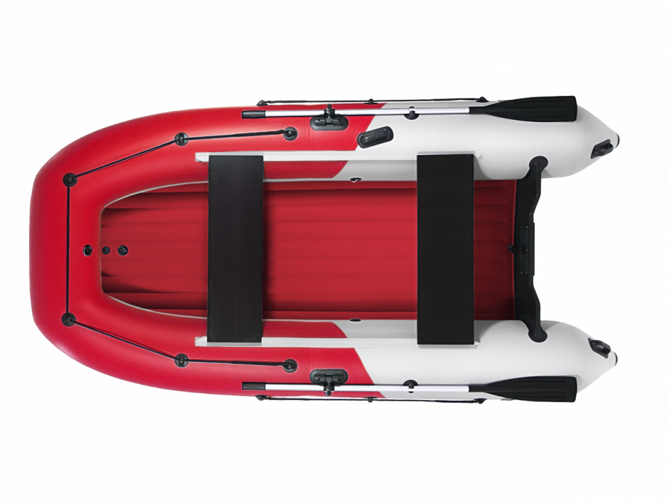 Надувная лодка НДНД Grouper 335W (серо-красный)