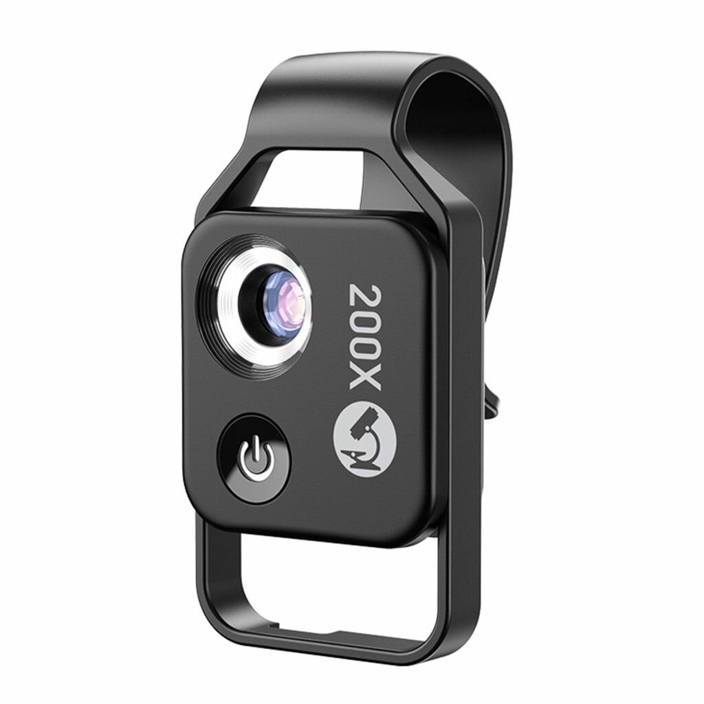 Принадлежности для микроскопа, Высокое разрешение 200-кратное портативное мобильное объективное микроскоп CPL - черный