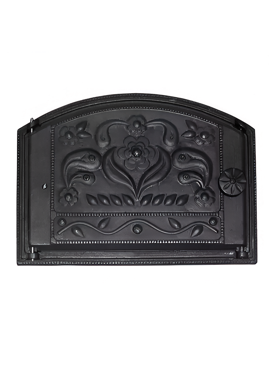 Дверка каминная чугунная блмз 45х32.5х7 см, глухая