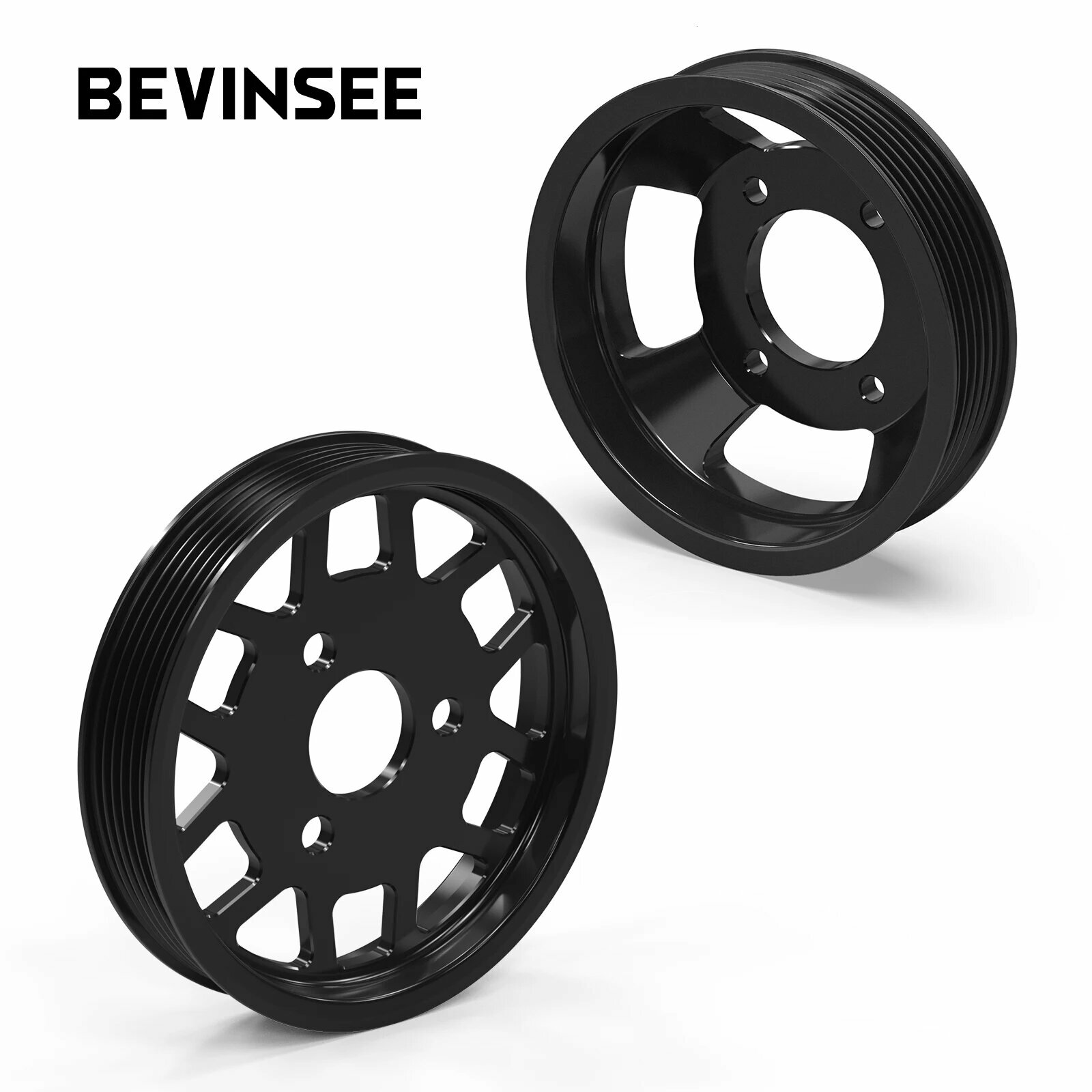 Шкивы двигателя BEVINSEE, 2 шт, черные, BMW M52TU M54