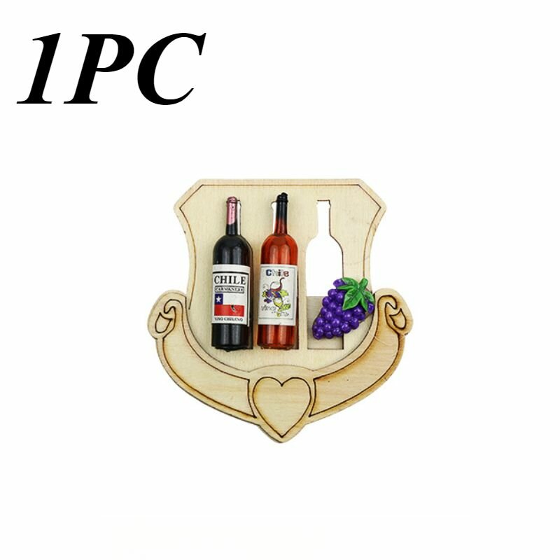 1pc мини вино бутылка холодильник магнит, подходящий для коллекции подарков и домашнего украшения