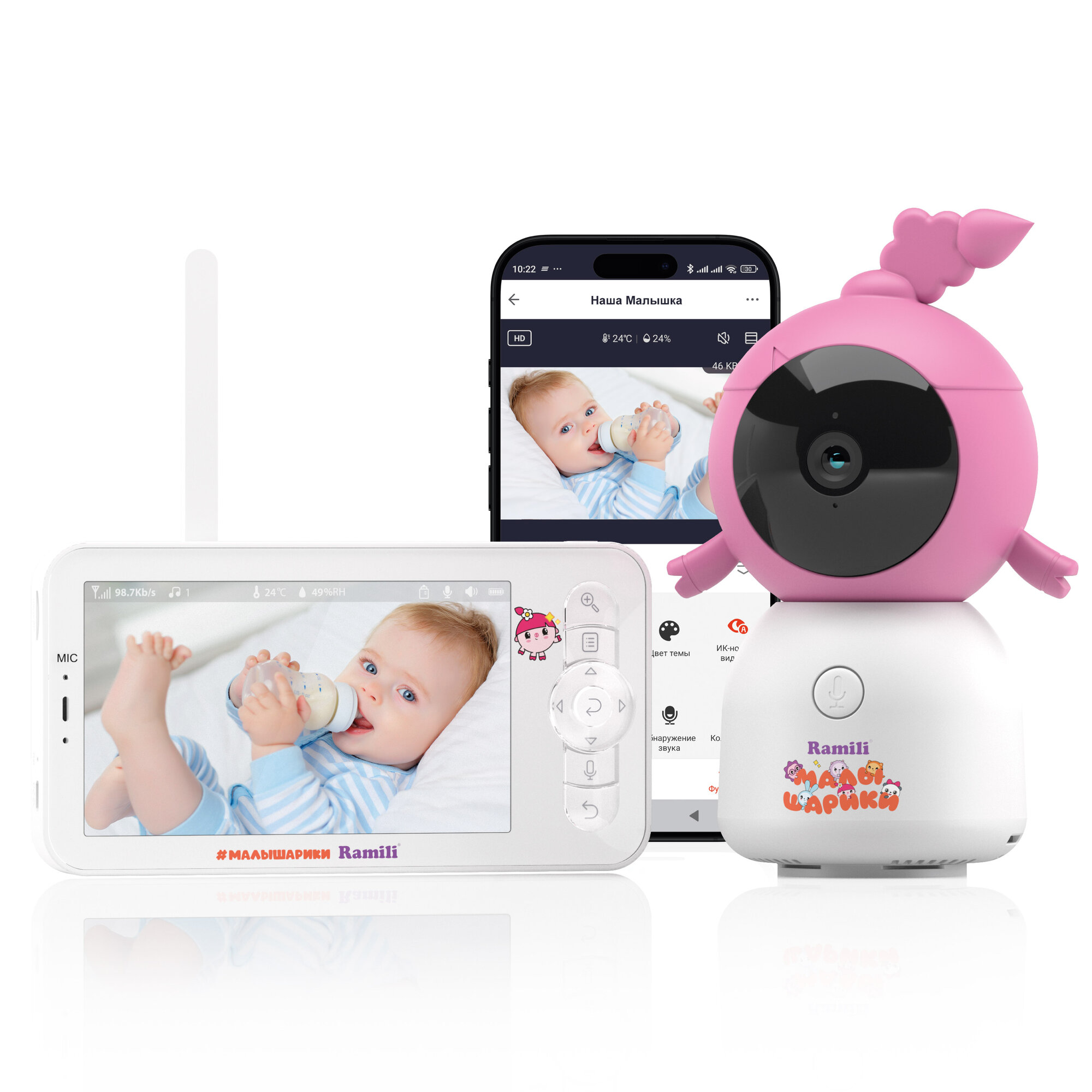 Видеоняня Ramili Baby RV100NUSHA Нюшенька
