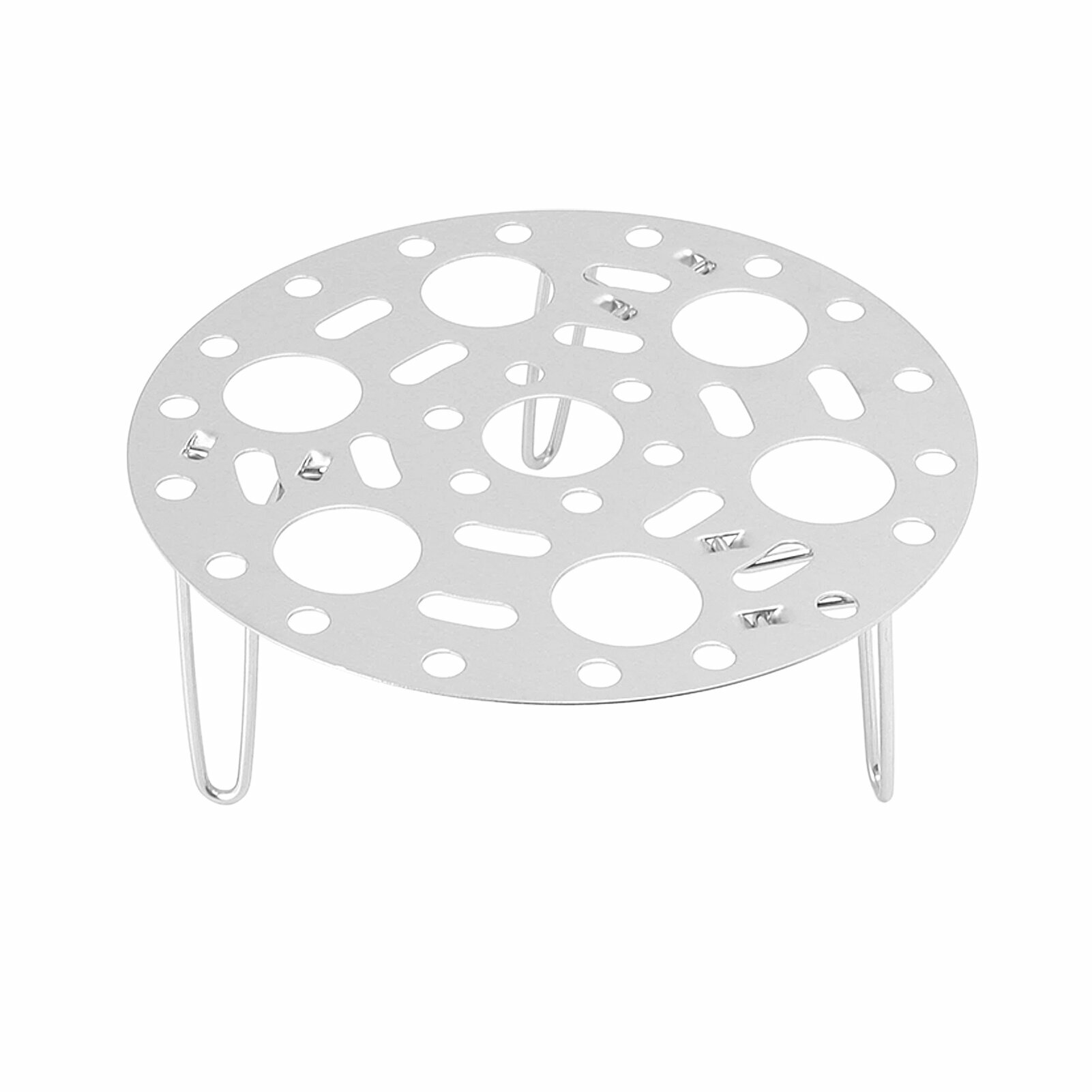 Подставка для приготовления на пару, складной многофункциональный стальной поднос для приготовления на пару, инструмент для приготовления на пару пельменей и яиц для домашнего ресторана, серебро