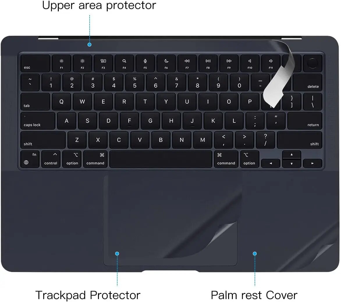 Виниловая наклейка для тачпада MacBook Air 13.6 A3449 M5, Air 15' A3448 2026