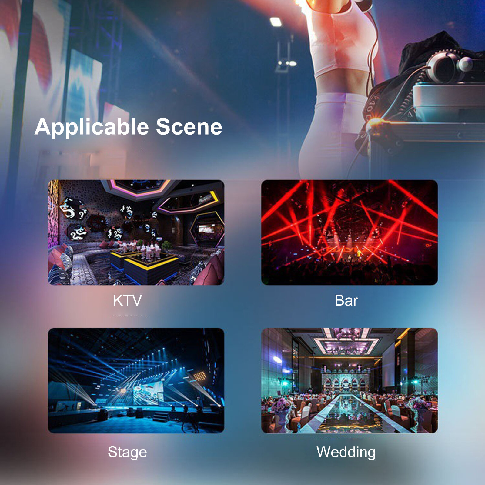 Светодиодный мини-стробоскоп KTV Room Strobe Stage Lamp для DJ Disco Show Party
