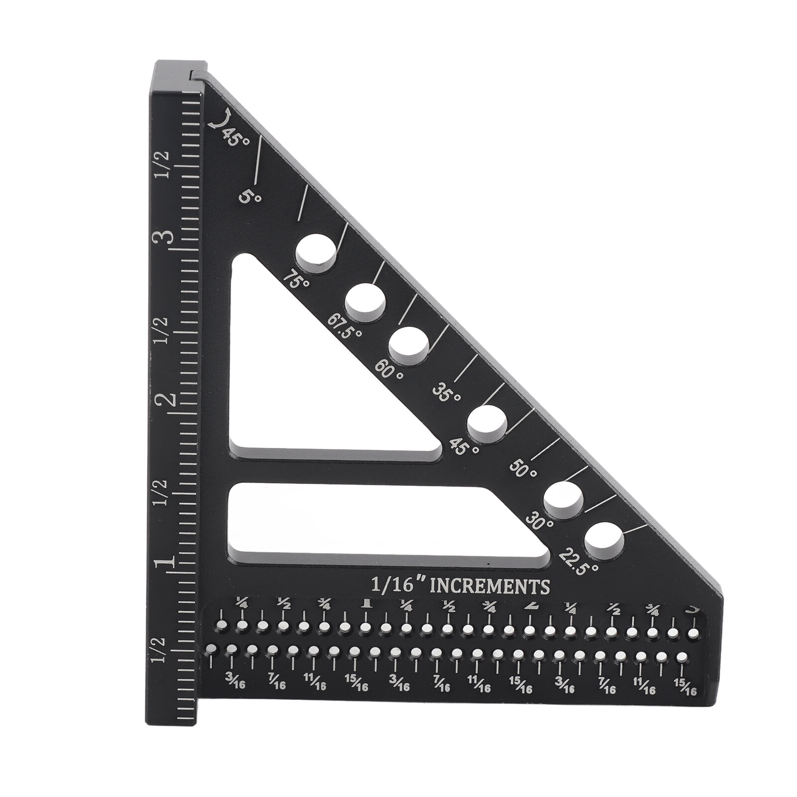 Калибровочная линейка CrossLine Вертикальная линия Угол 45° Прямоугольный калибр Угловая линейка Чертилка из алюминиевого сплава Измерительная линейка для деревообработки Принадлежности для плотника