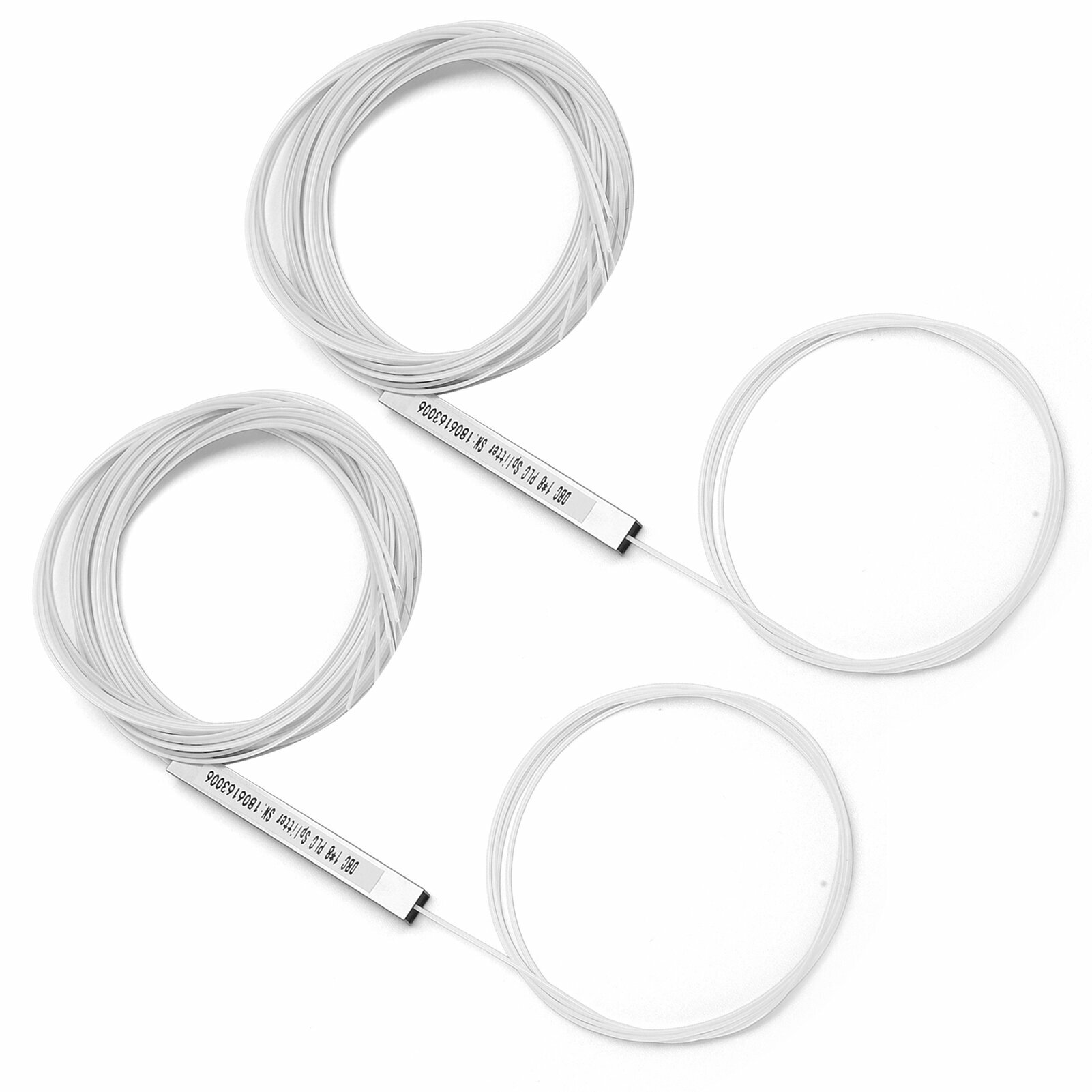 2 шт, разветвитель ПЛК, голое волокно, без разъема, одномодовое управление питанием, компьютерная периферия (1 х 8)