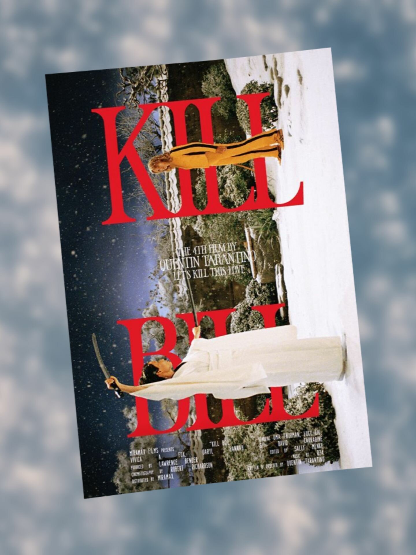 Постер "Убить Билла" в стиле pinterest, формат А3, 297 х 420 мм, глянцевый