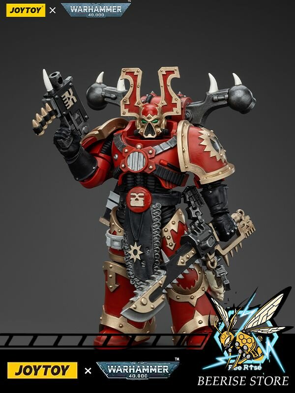 BEERISE JOYTOY Подвижная фигурка Warhammer 40K World Eaters Khorne Berzerker 1