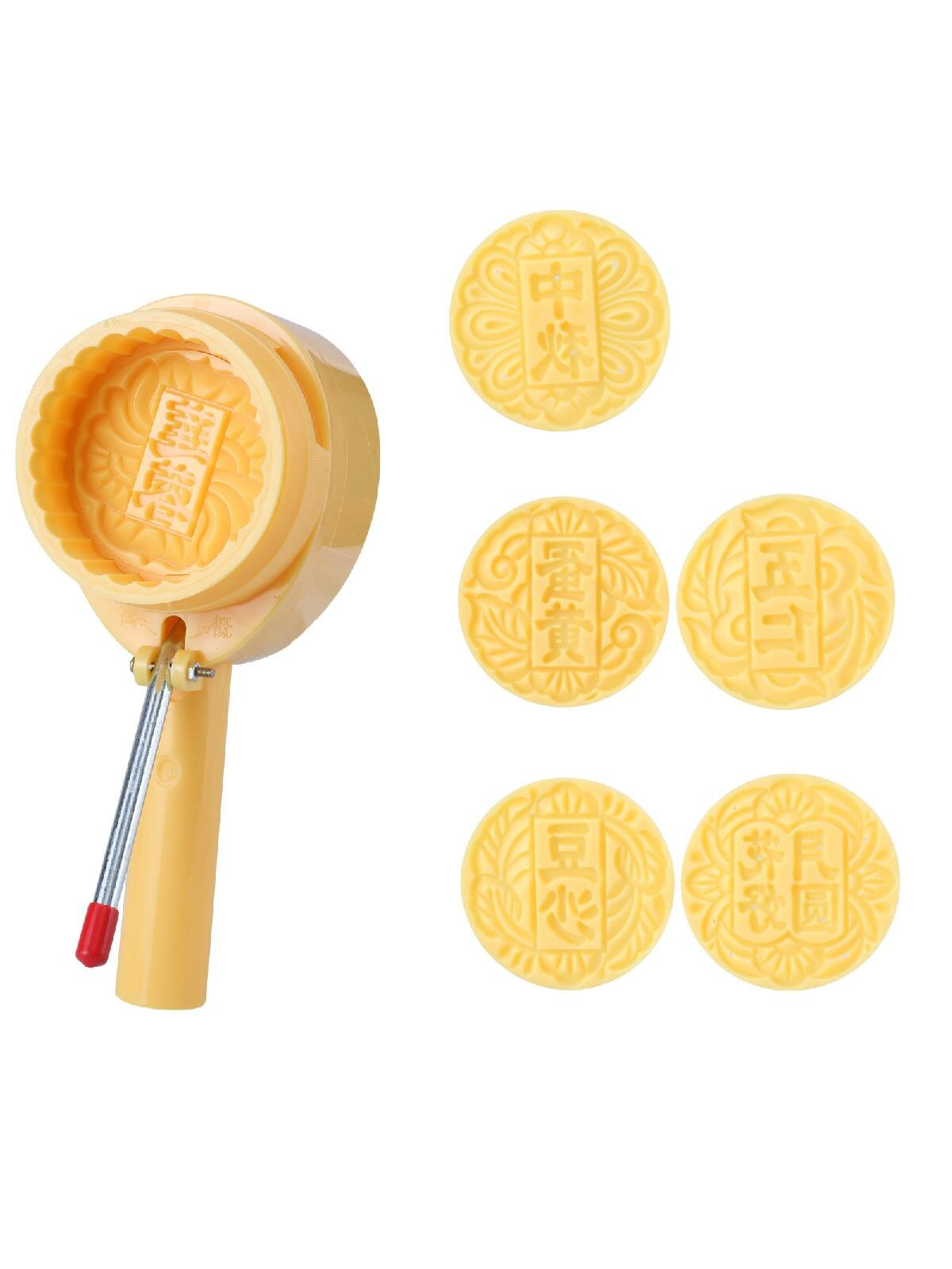 Формы для лунных пряников с ароматом цветов, приспособление для изготовления лунных пряников в честь праздника середины осени, штампы для печенья, ручной пресс для выпечки лунных пряников