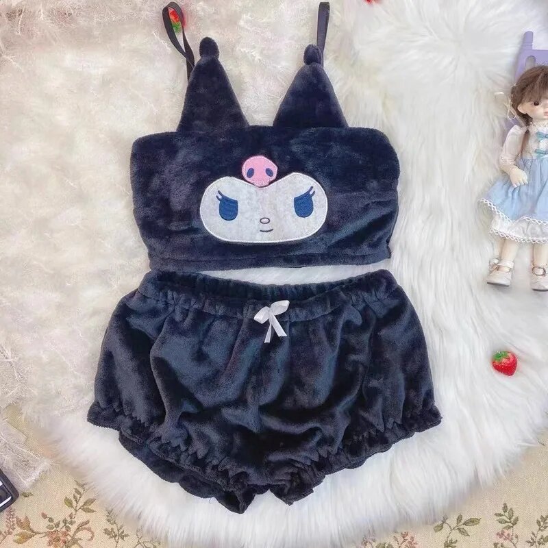 Sanrio Hello Kitty плюшевая пижама женская, M, Белый, Женский