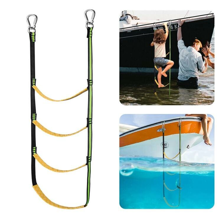 Складной трап для яхт, шириной 32 см, эластичный и растягивающийся (4 лестницы)